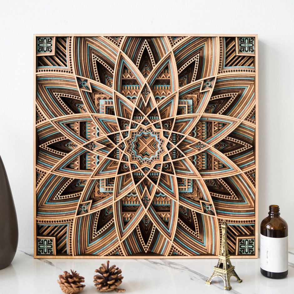 STEREOWOOD - Handcrafted Multilayer Wood Art for Home and Office Decor