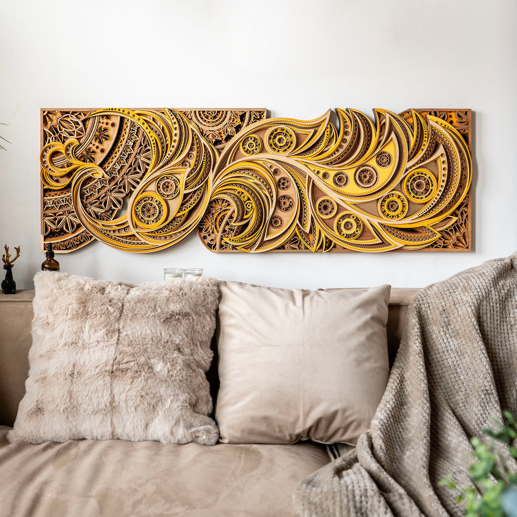STEREOWOOD - Handcrafted Multilayer Wood Art for Home and Office Decor
